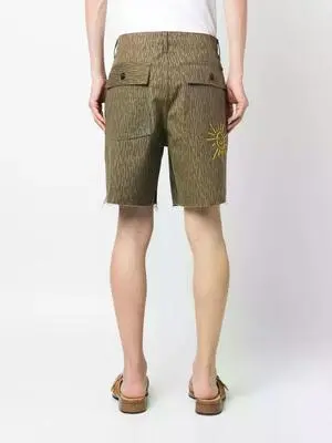 PRESIDENT’S Stripe-pattern Cotton Shorts