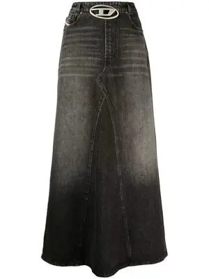 DIESEL® De-pago Denim Maxi Skirt - Grey