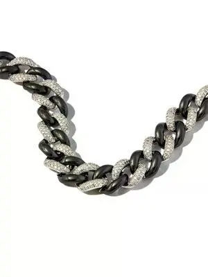 Shay 18k Gold, Ceramic And Diamond Curb Chain Bracelet