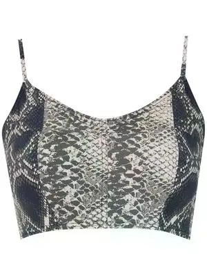 AMIR SLAMA Printed Cropped Top
