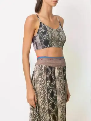 AMIR SLAMA Printed Cropped Top