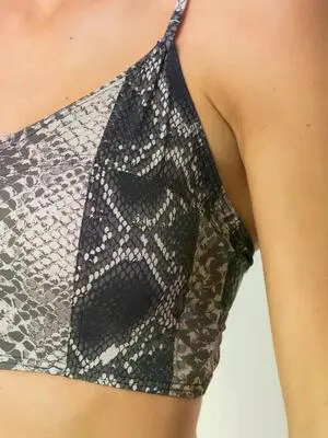AMIR SLAMA Printed Cropped Top