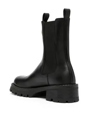 Versace Alia Leather Chelsea Boots