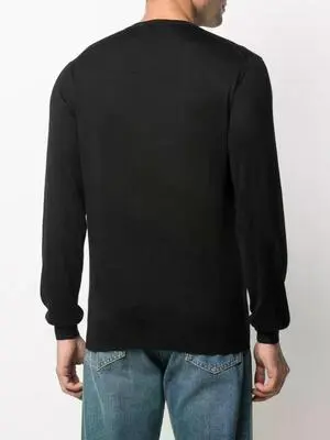 CRUCIANI Crew Neck Knit Jumper - Black