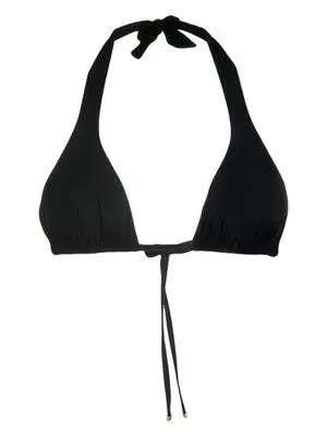 Dolce & Gabbana Halterneck Triangle Bikini Top - Black