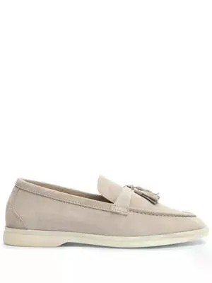 SCAROSSO Leandra Calf-leather Loafers - Neutrals