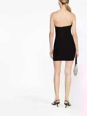 NENSI DOJAKA Cut-out Jersey Minidress - Black
