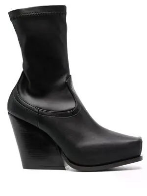 Stella McCartney Cowboy 80mm Ankle Boots - Black