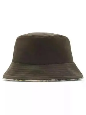 Burberry Reversible Check Fleece Bucket Hat - Neutrals
