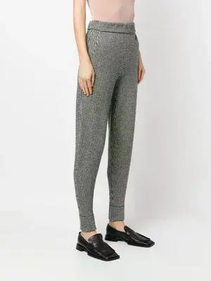 Ralph Lauren Houndstooth-pattern Print Trousers