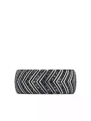 David Yurman Sterling Chevron Diamond Ring