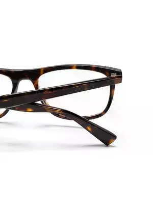 Saint Laurent Square-frame Glasses - Brown
