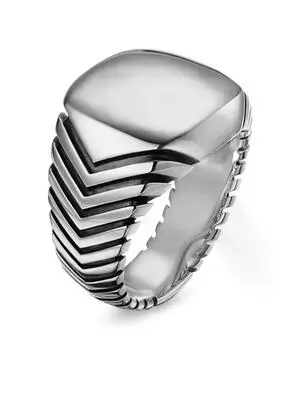 David Yurman Sterling Chevron Signet Ring