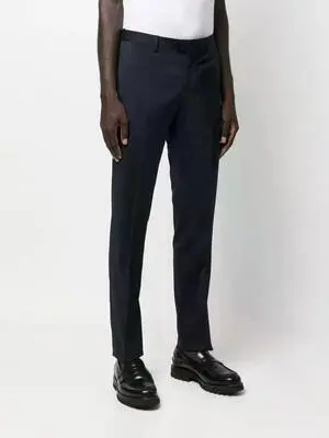 LARDINI Tailored Stretch-wool Trousers