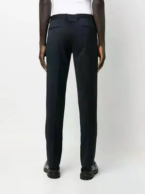 LARDINI Tailored Stretch-wool Trousers