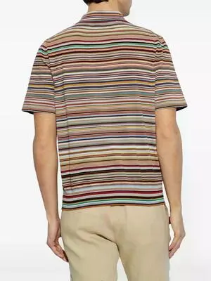 Paul Smith Striped Cotton Polo Shirt