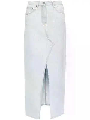 MSGM Distressed Maxi Skirt