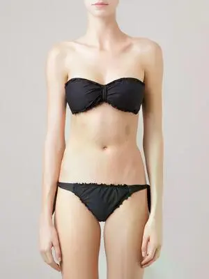 AMIR SLAMA Ruffled Trim Bikini Bottom