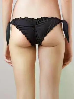 AMIR SLAMA Ruffled Trim Bikini Bottom
