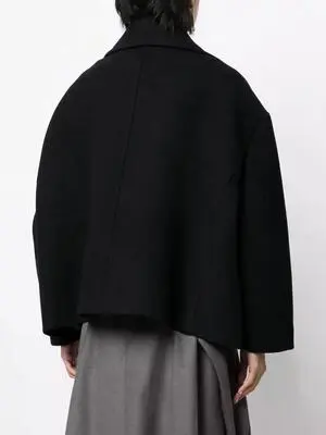 Goen.j Double-breasted Cropped Jacket - Black