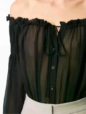 AMIR SLAMA Off-shoulder Ruched Body