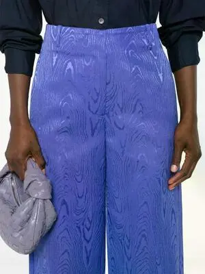 FORTE_FORTE Moiré Straight-leg Tailored Trousers