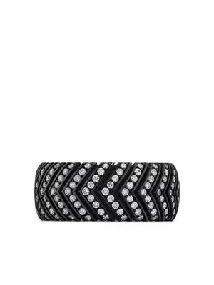 David Yurman Chevron Band Ring - Black