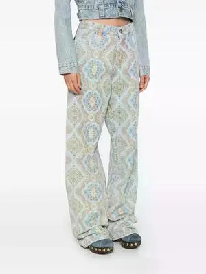 Etro Paisley-print Straight-leg Jeans