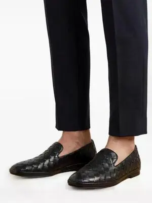 HENDERSON BARACCO Guinea Square-toe Leather Loafers