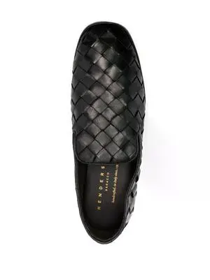 HENDERSON BARACCO Guinea Square-toe Leather Loafers