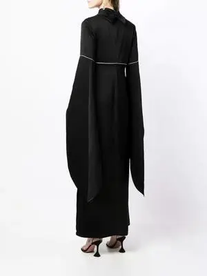 BARUNI Elizabeth Cape-design Maxi Dress