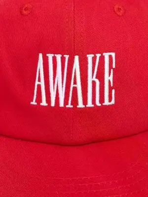 AWAKE NY Logo-embroidered Cap - Red