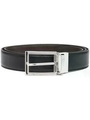 Zegna Buckle-fastening Leather Belt - Brown