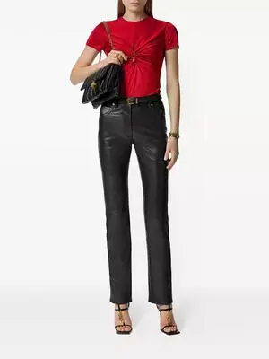 Versace Safety Pin Gathered Top