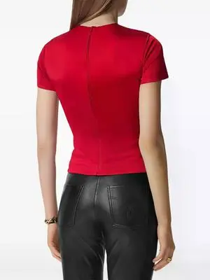 Versace Safety Pin Gathered Top
