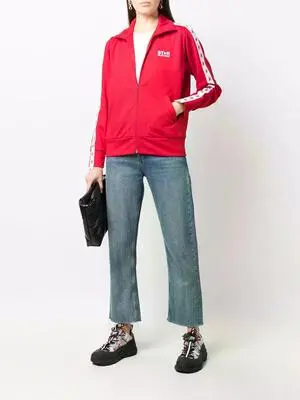 GOLDEN GOOSE Star-print Two-tone Bomber Jacket - Red