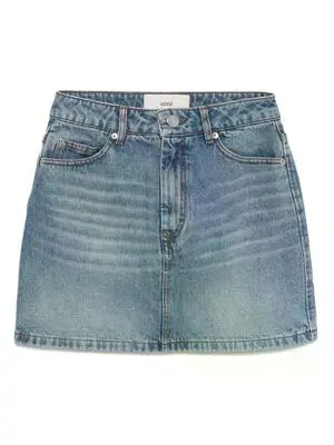 AMI Paris Denim Mini Skirt