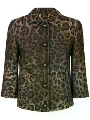 Dolce & Gabbana Leopard-patterned Jacquard Jacket