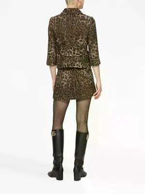 Dolce & Gabbana Leopard-patterned Jacquard Jacket