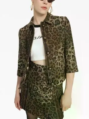 Dolce & Gabbana Leopard-patterned Jacquard Jacket