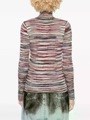 Missoni Striped Knit Sweater - Pink
