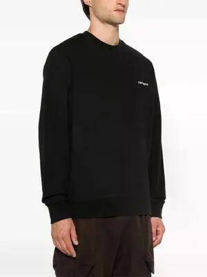 Carhartt Work In Progress Script Embroidery Sweatshirt - Black