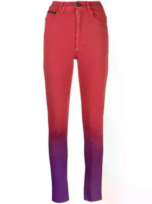 Philipp Plein High-waisted Ombré Jeggings