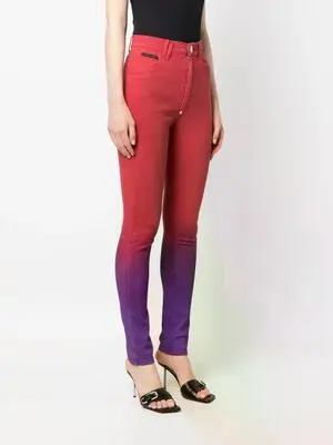 Philipp Plein High-waisted Ombré Jeggings