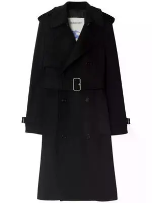 Burberry Notched-lapel Cashmere Trench Coat
