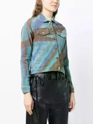 MADISON MAISON Graphic-print Denim Jacket
