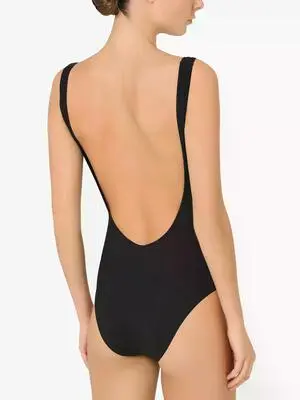 Dolce & Gabbana Logo-tag Scoop-back Swimsuit