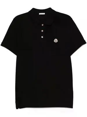Moncler Logo-patch Cotton Polo Shirt