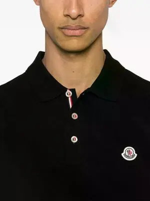Moncler Logo-patch Cotton Polo Shirt
