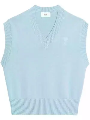 AMI Paris De Coeur V-neck Vest